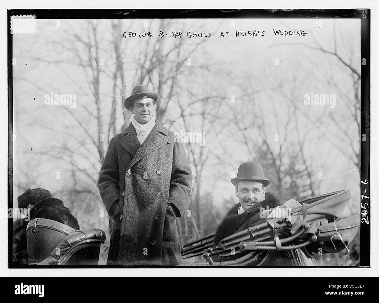 This historical photograph captures George Gould Jr. and Jay Gould at ...