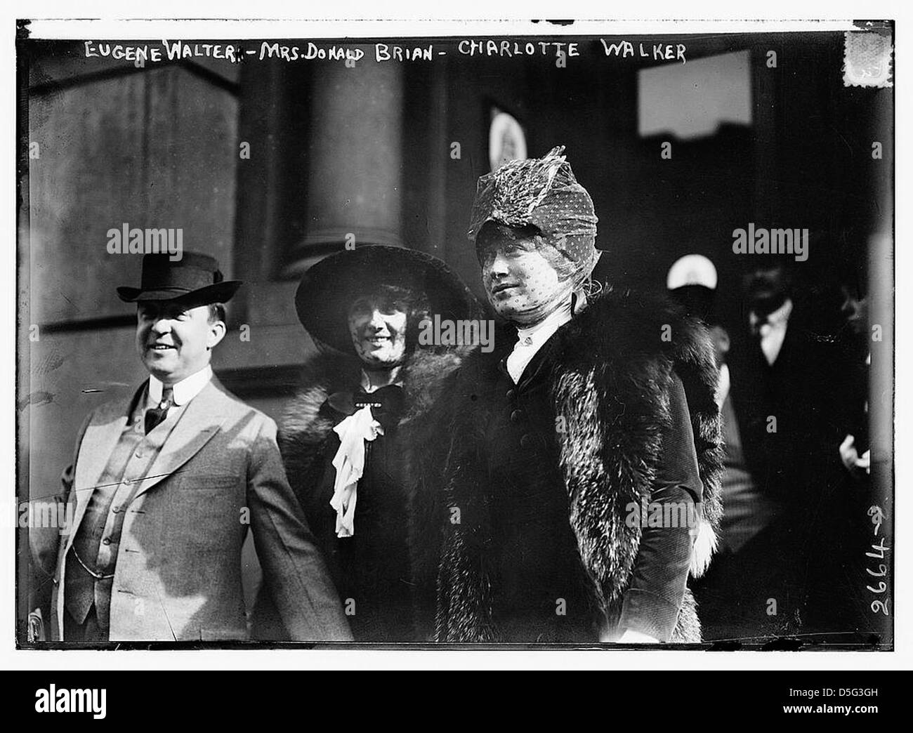 Eugene Walter, Mrs. Donald Brian, and Charlotte Walker are seen in ...