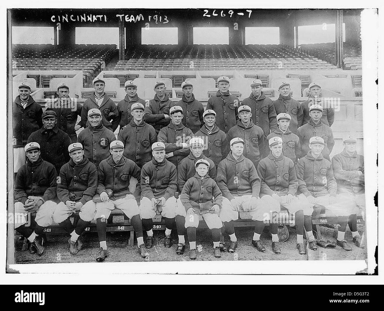 A photograph of the Cincinnati Reds National League team from May 1913 ...