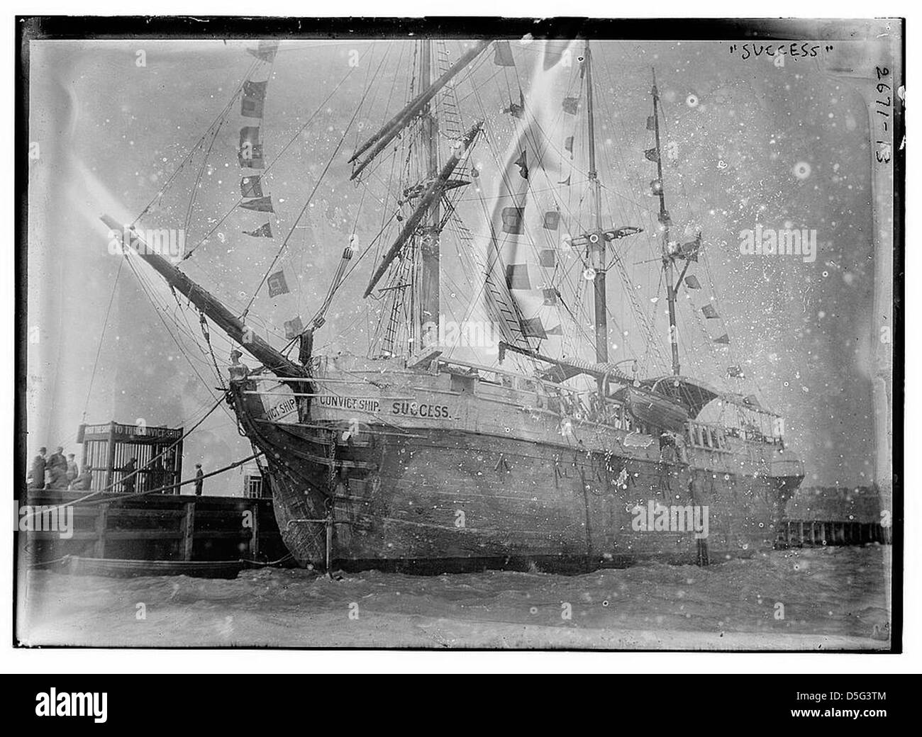 An image of the convict ship SUCCESS, depicting a historical maritime ...