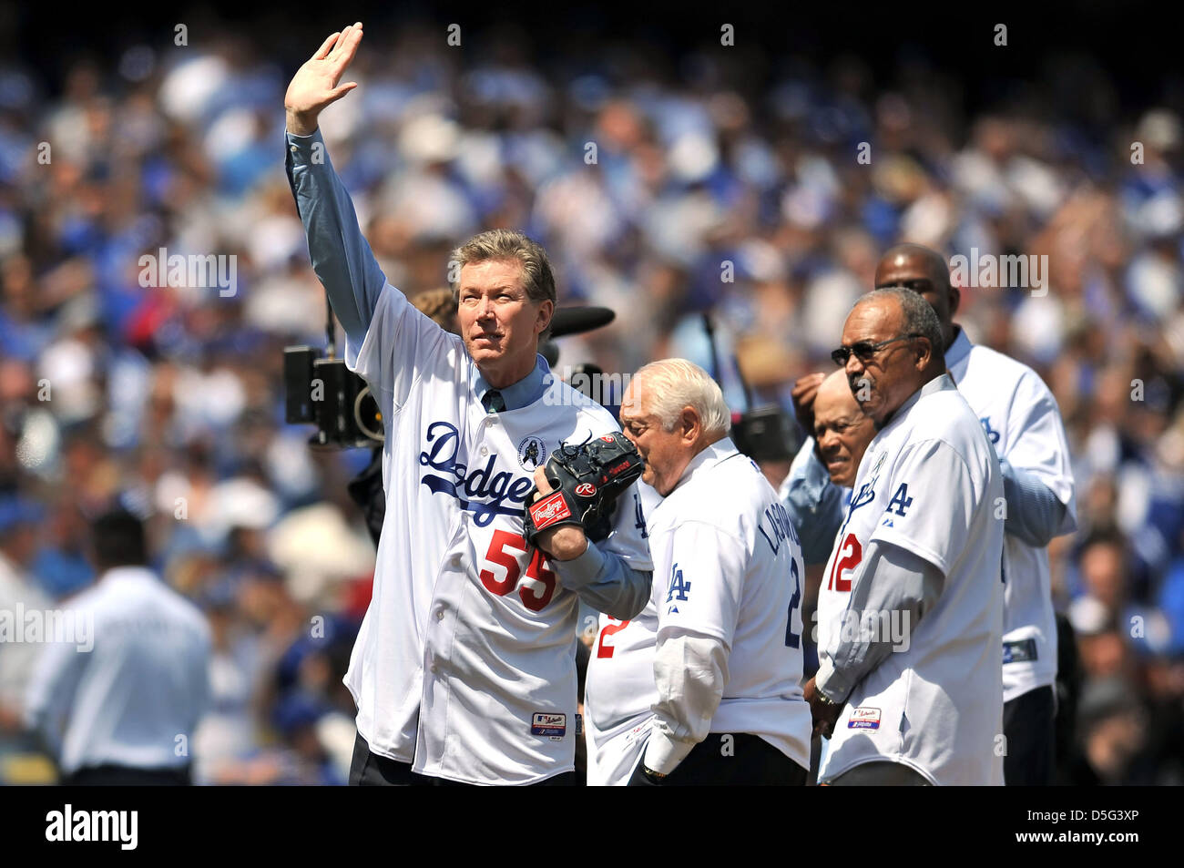 April 1, 2013 Los Angeles, CA.Former Los Angeles Dodger Orel ...