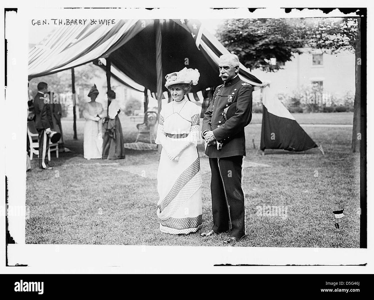 Major General Thomas Henry Barry and his wife are photographed in New ...