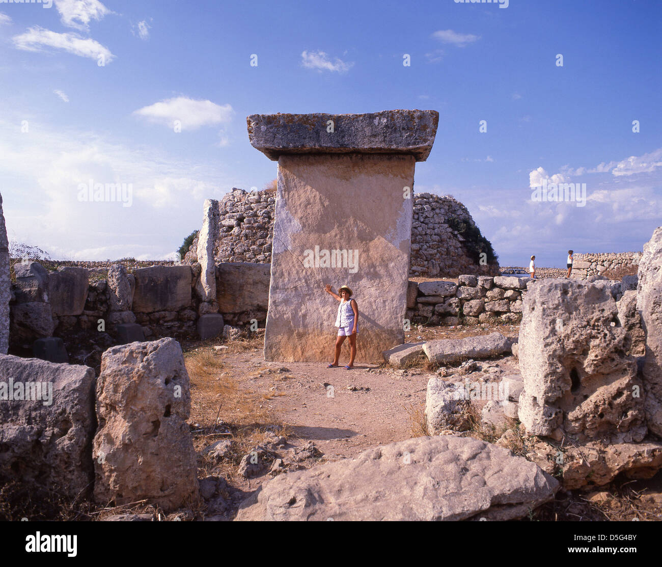 A taula at the prehistoric, archaeological site of Trepucó, near Mahon ...