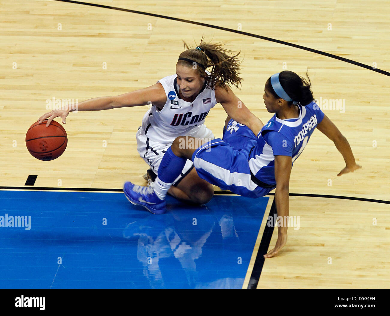 April 1, 2013 - Bridgeport, CT, USA - Connecticut Huskies guard ...