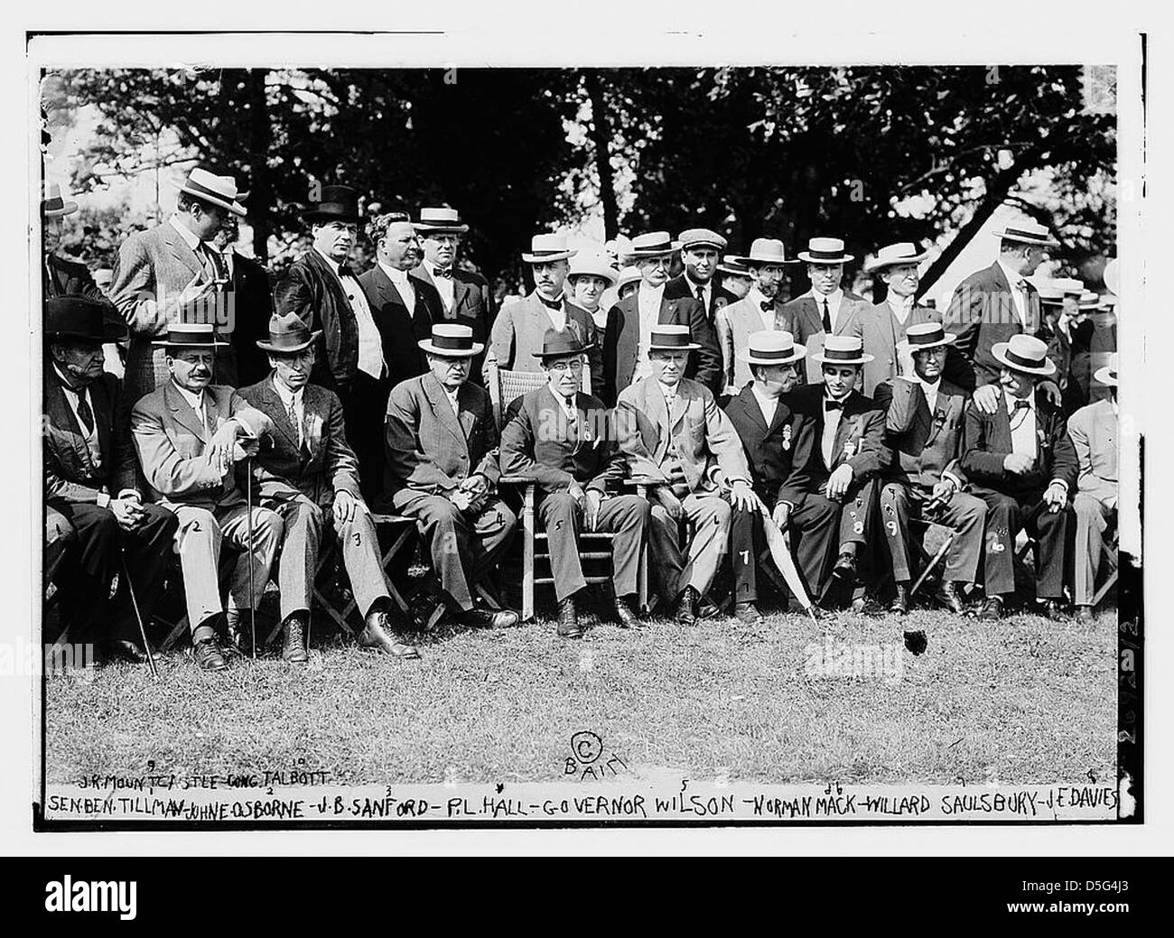 A historical portrait featuring ten prominent political figures ...