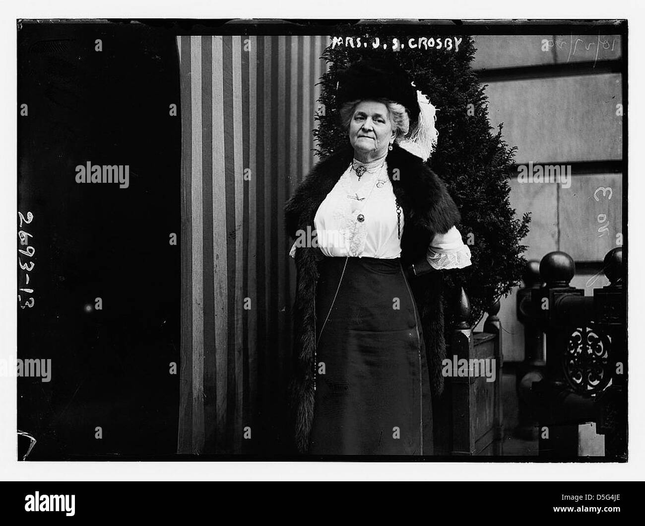 Mrs. John Sherwin Crosby, also known as Nellie Fassett, captured in a ...