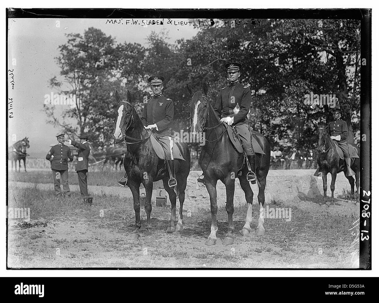 Major Fred Winchester Sladen and Lieutenant H.D. Higley are pictured in ...