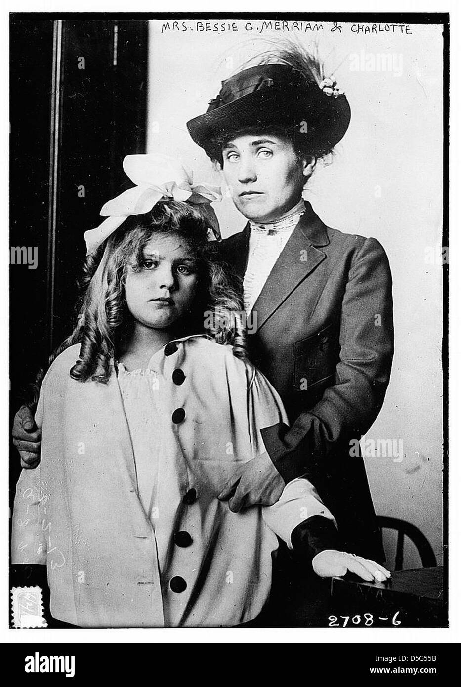 Mrs. Bessie C. Merriam & Charlotte (LOC Stock Photo - Alamy
