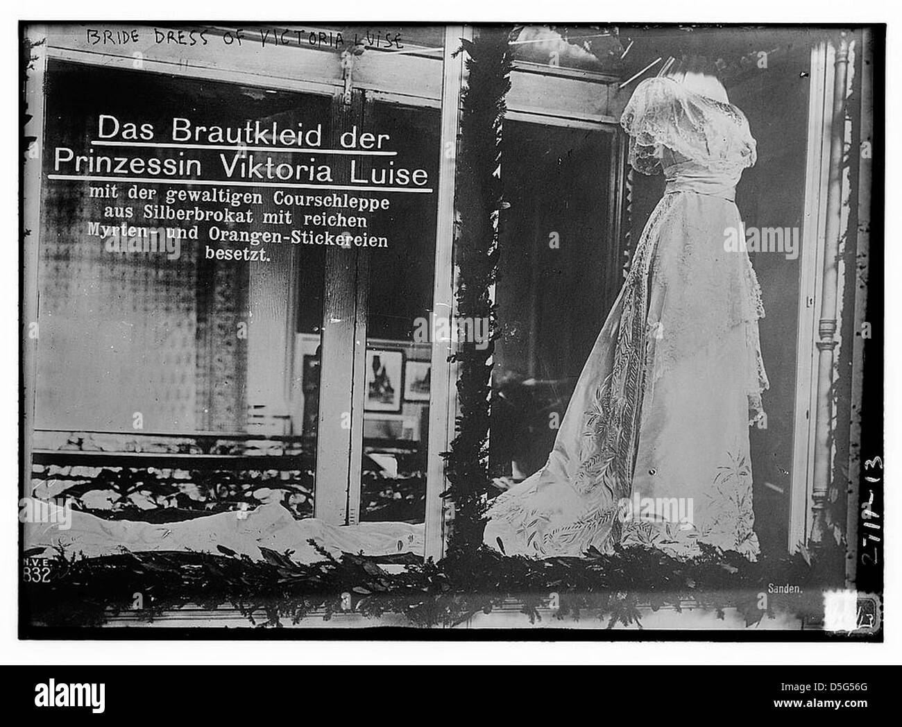 The wedding dress of Princess Victoria Louise of Prussia is displayed ...