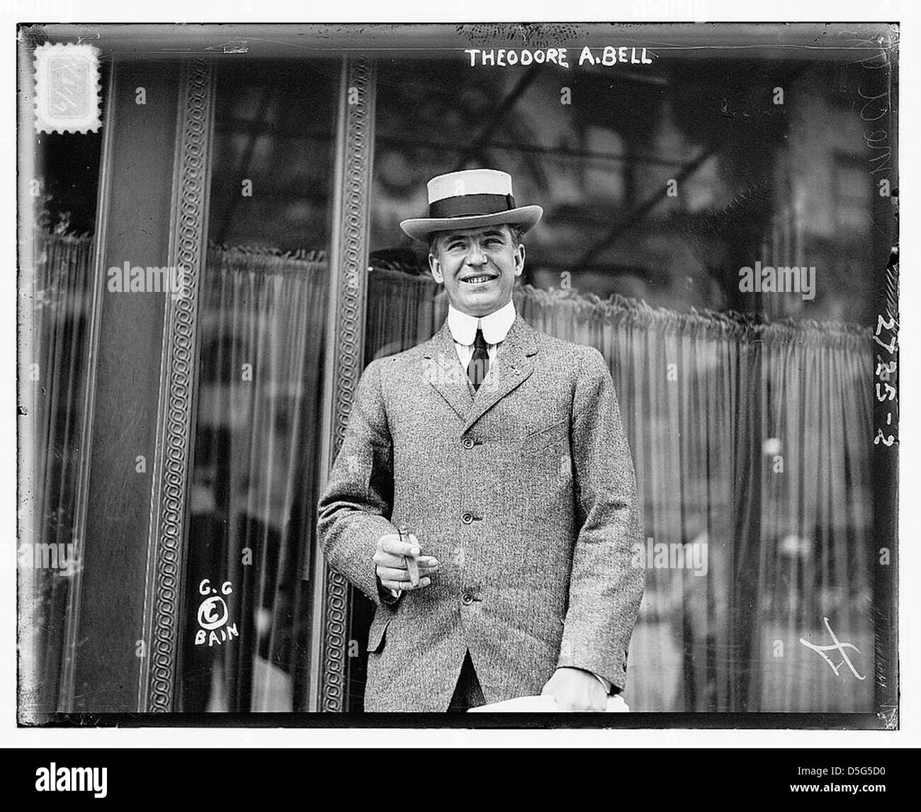 Theodore A. Bell, a U.S. Congressman, is featured in this photograph ...