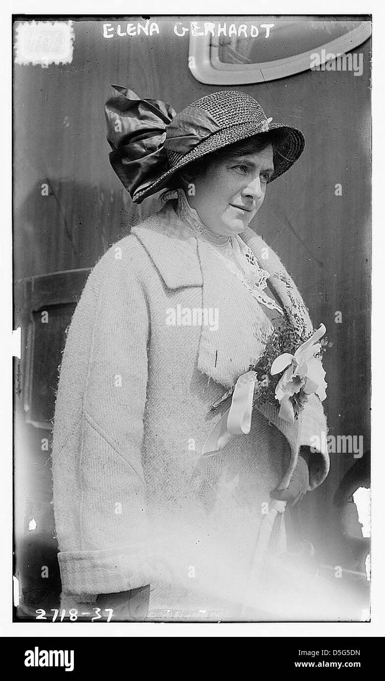 Elena Gerhardt, a renowned German mezzo-soprano opera singer, is ...