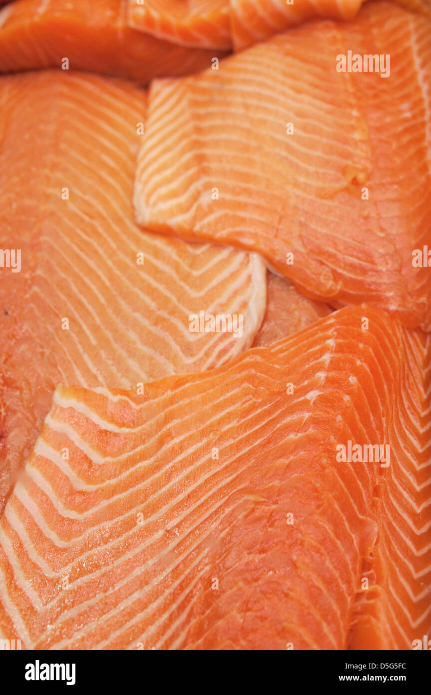 Slices raw fish fillet hi-res stock photography and images - Alamy