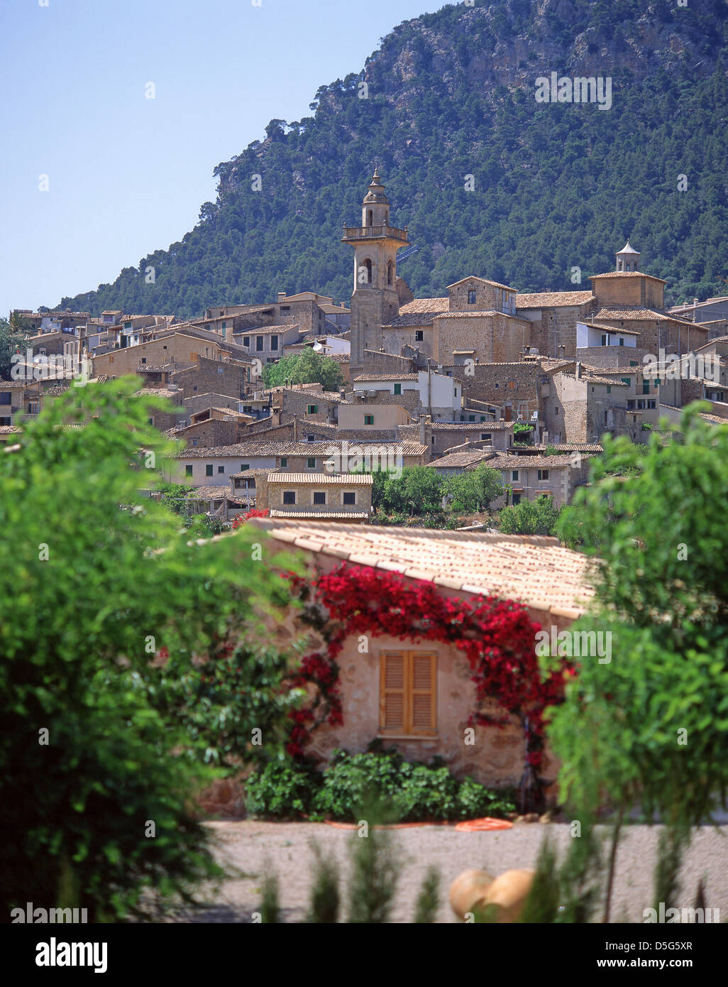 Hilltop village of Valldemossa, Valldemossa Municipality, Majorca ...
