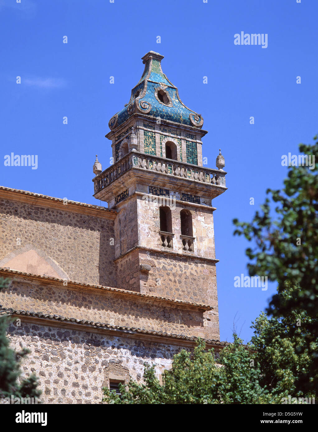 The Carthusian monastery bell tower, Valldemossa, Valldemossa ...