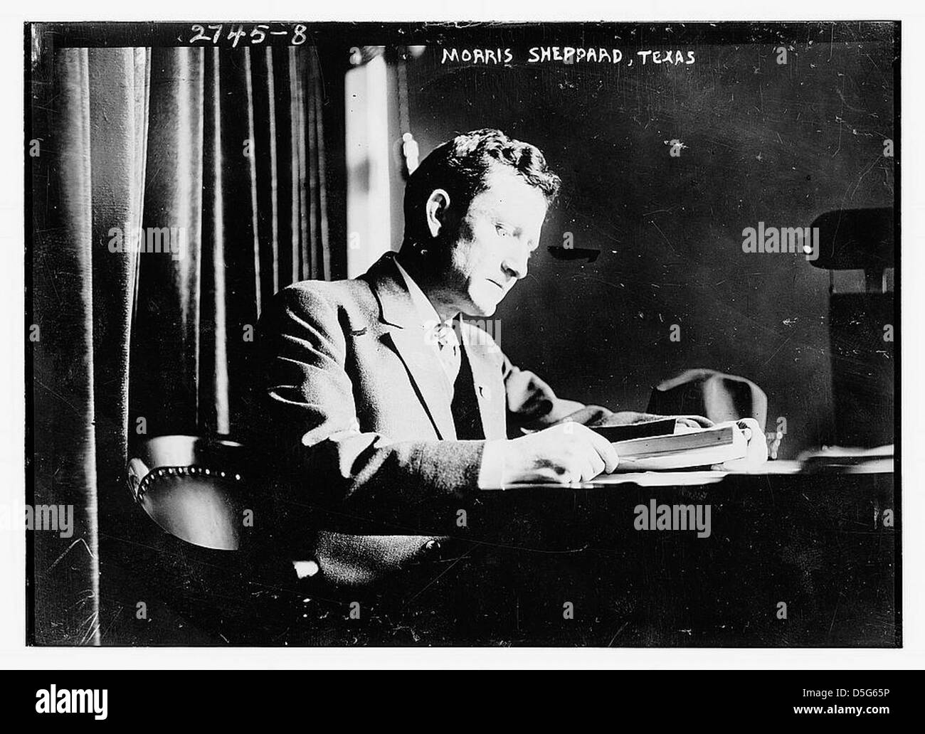 Morris Sheppard, a prominent U.S. senator from Texas, is depicted in ...