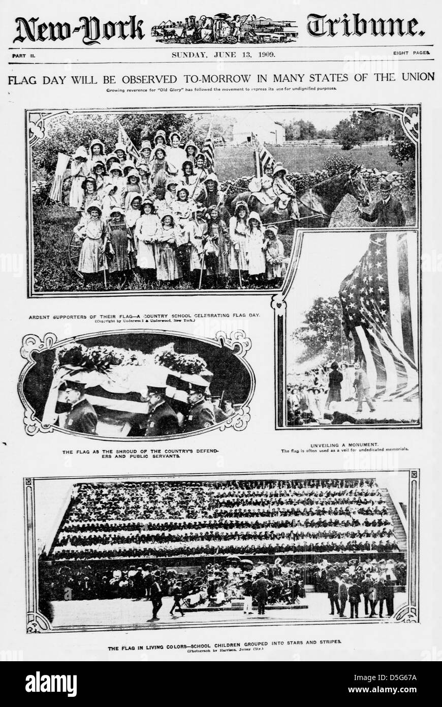 Flag Day was observed across the United States, as shown in this ...