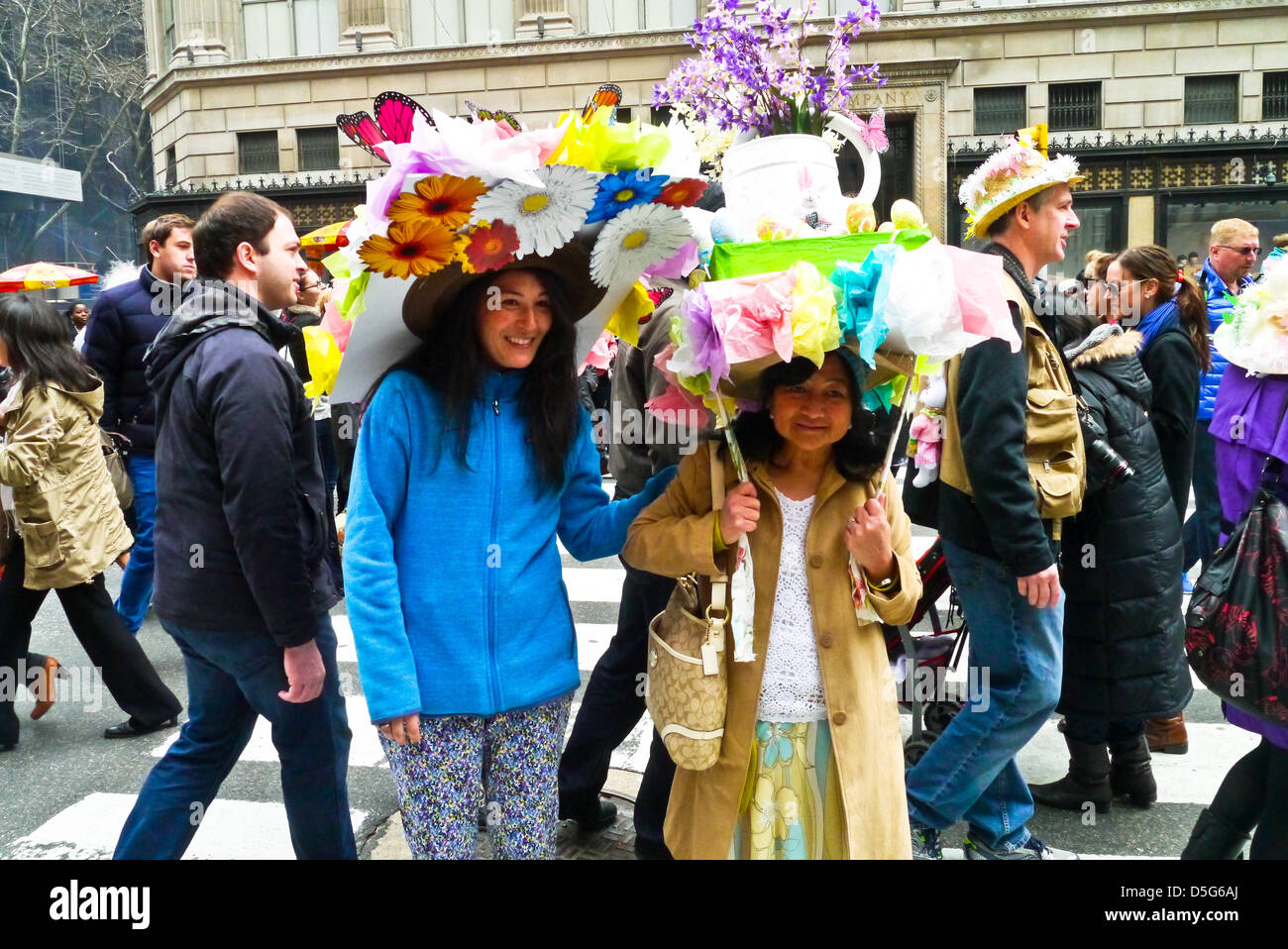 NEW YORK - MARCH 31: Scenes from 2013 Easter Parade and Easter Bonnet ...