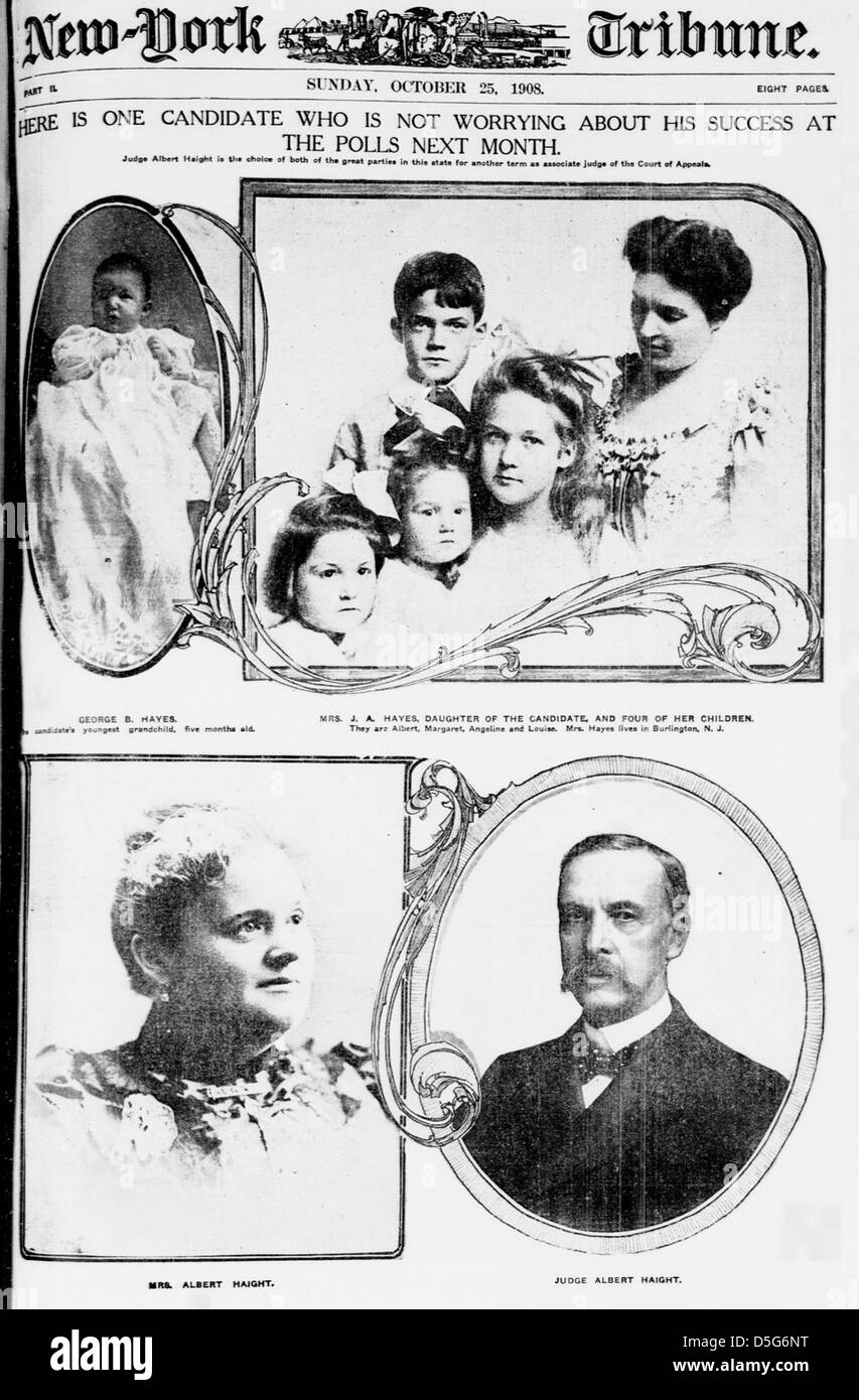 Judge Albert Haight and his wife are seen in a relaxed portrait, not ...