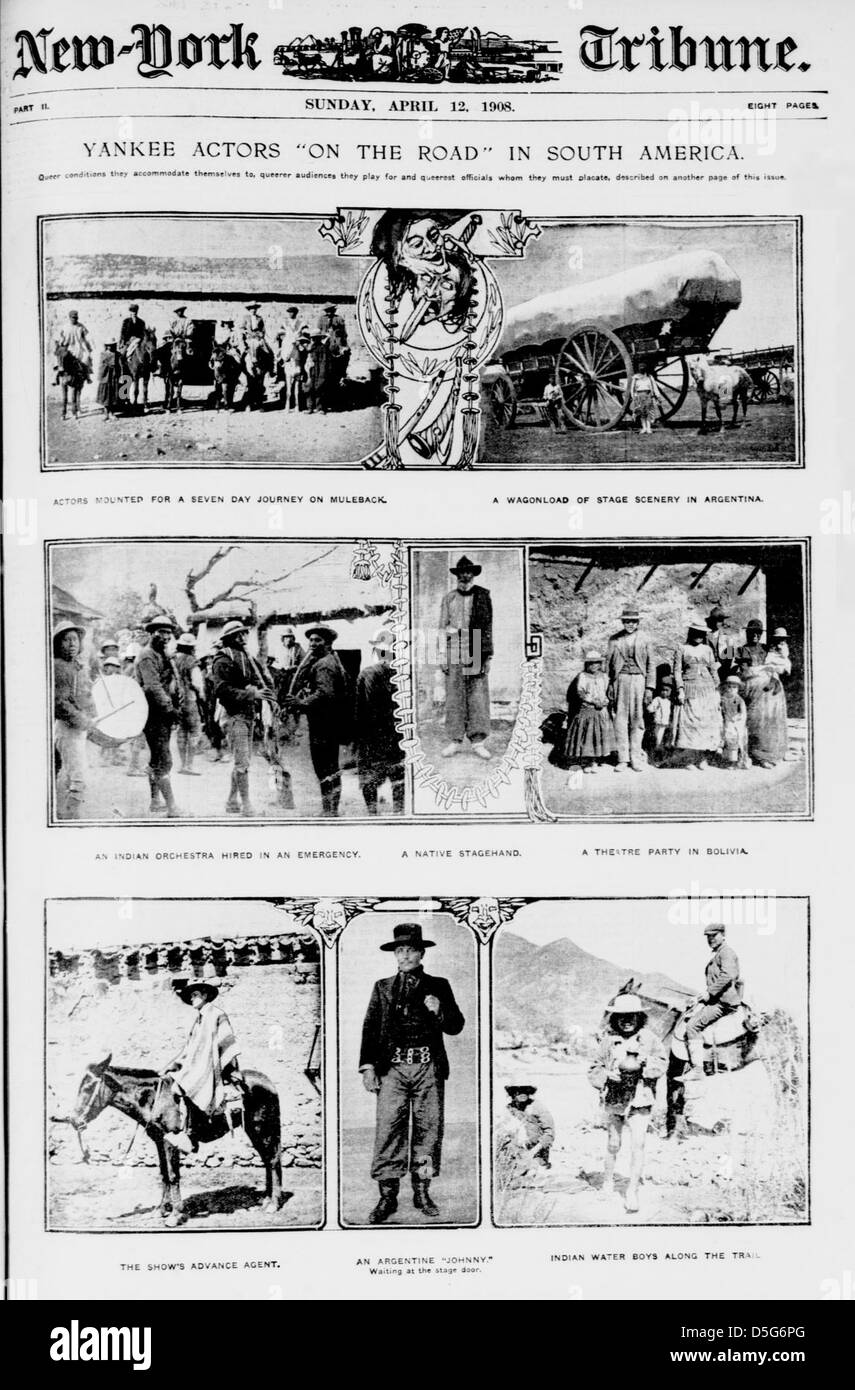 This photograph shows Yankee actors performing 'on the road' in South ...