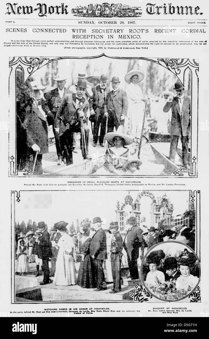 Scenes connected with Secretary Root's recent cordial reception in ...