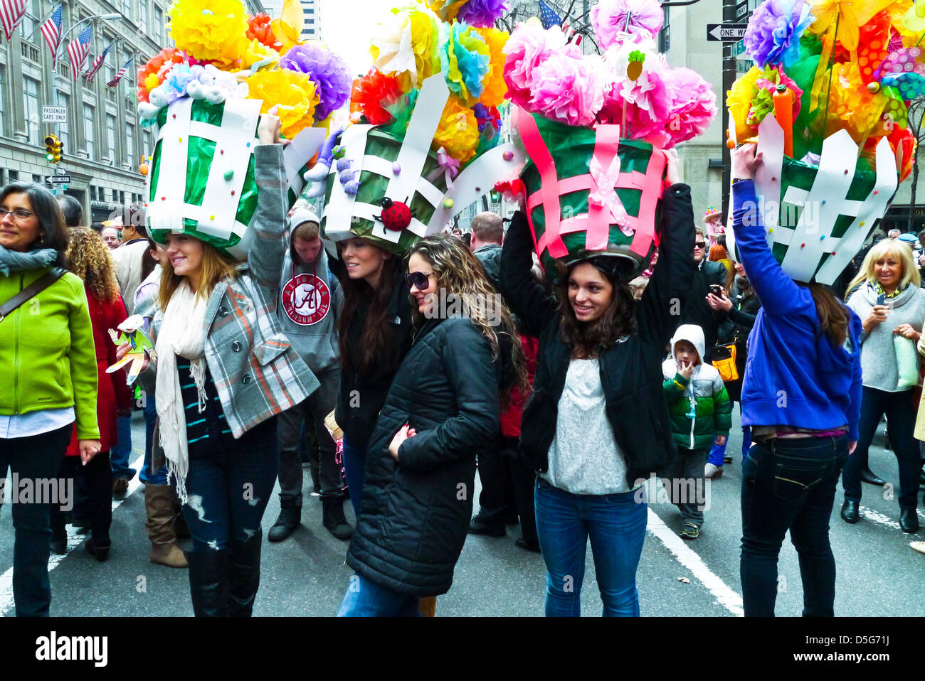 NEW YORK - MARCH 31: Scenes from 2013 Easter Parade and Easter Bonnet ...