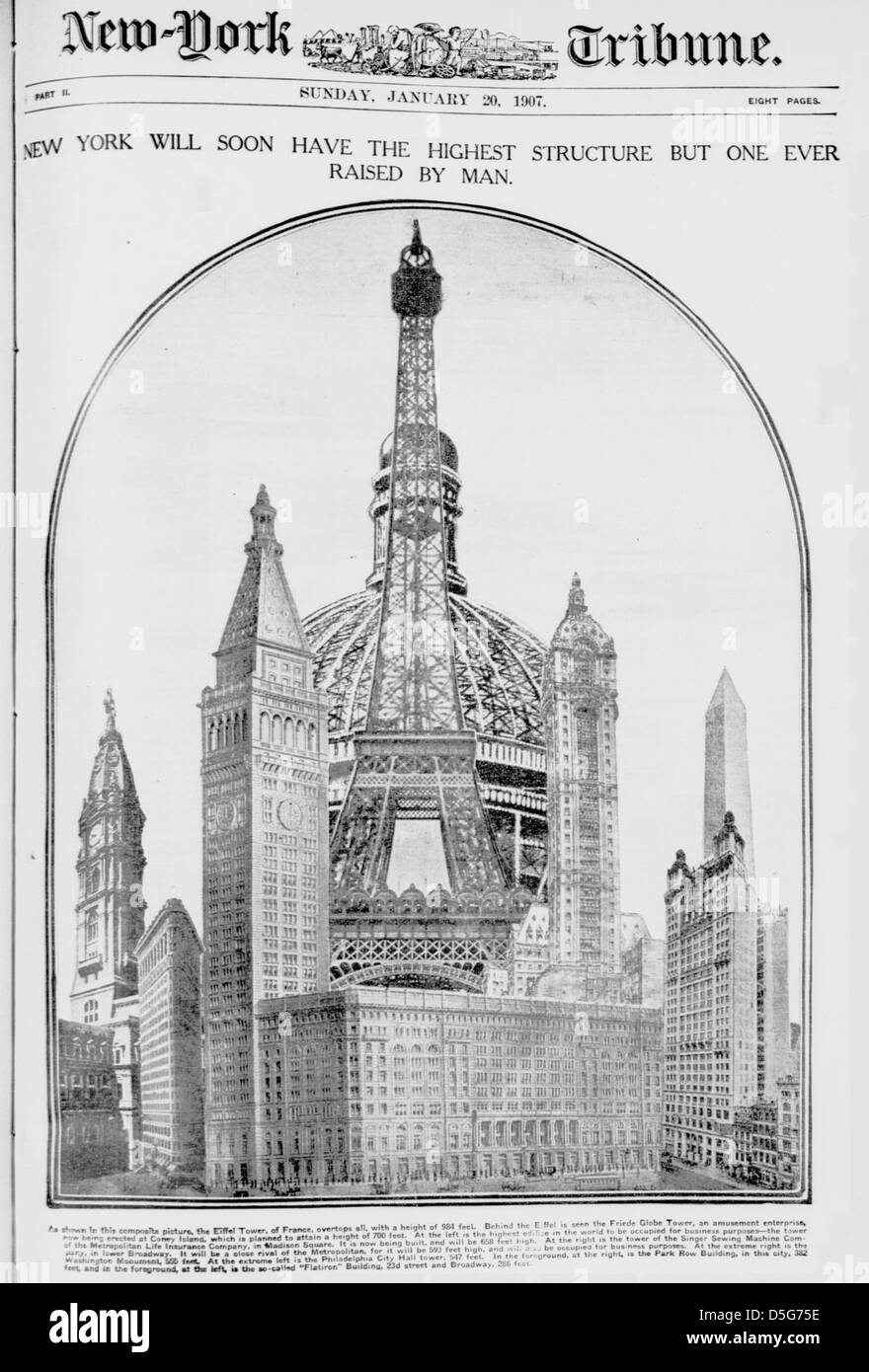 This 1907 article refers to the construction of the Friede Globe Tower ...