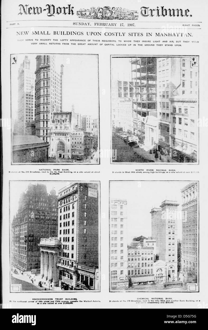 The photograph depicts the construction of new small buildings on ...