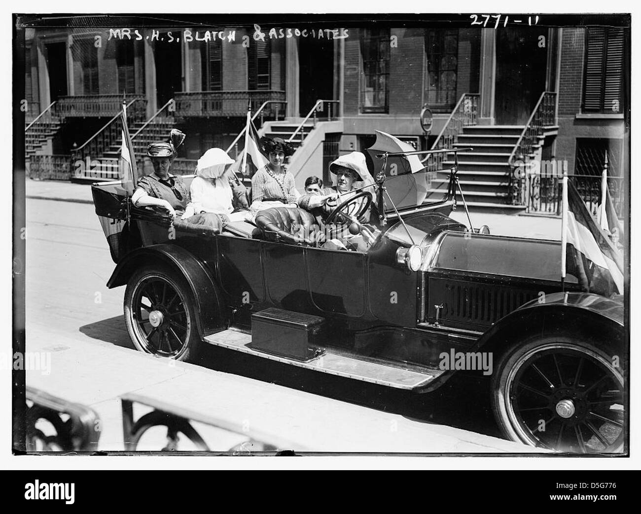 The image shows Mrs. Harriot Eaton Stanton Blatch, a prominent ...