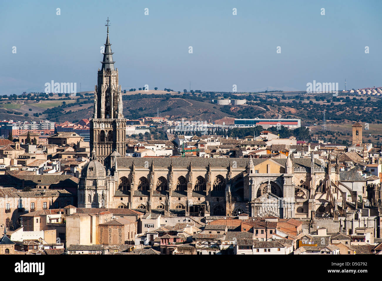 Cityscape and Holy Church Cathedral, Toledo, Spain Stock Photo - Alamy