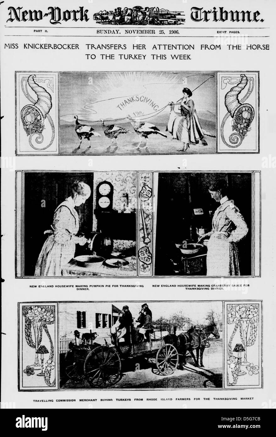 This image shows Miss Knickerbocker, a fictional or stage character ...