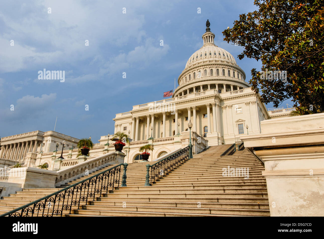 Us capitol building flag hi-res stock photography and images - Alamy