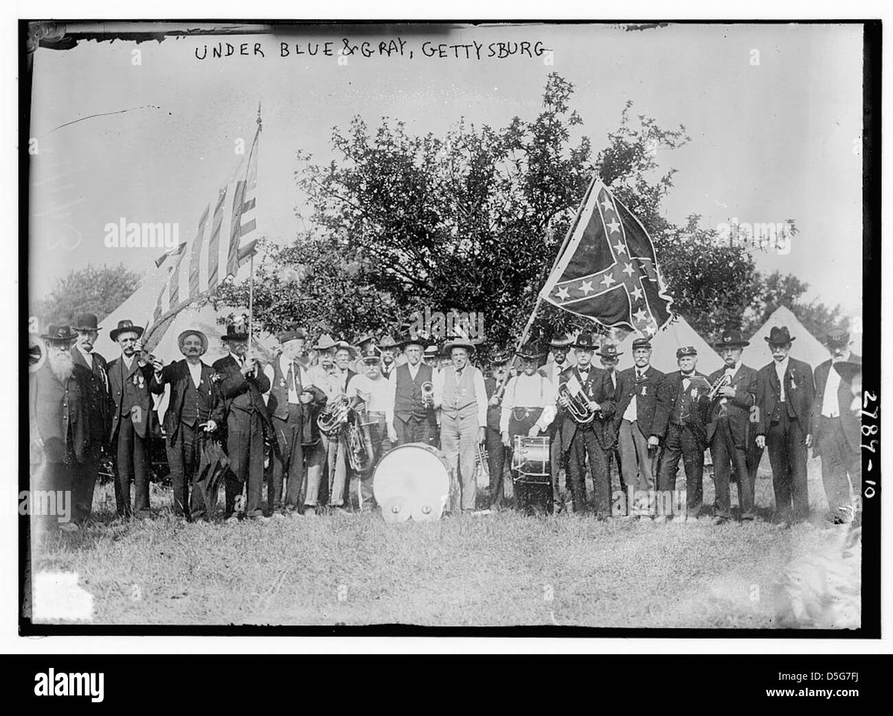A photograph taken during the 50th Anniversary Reunion of the Battle of ...