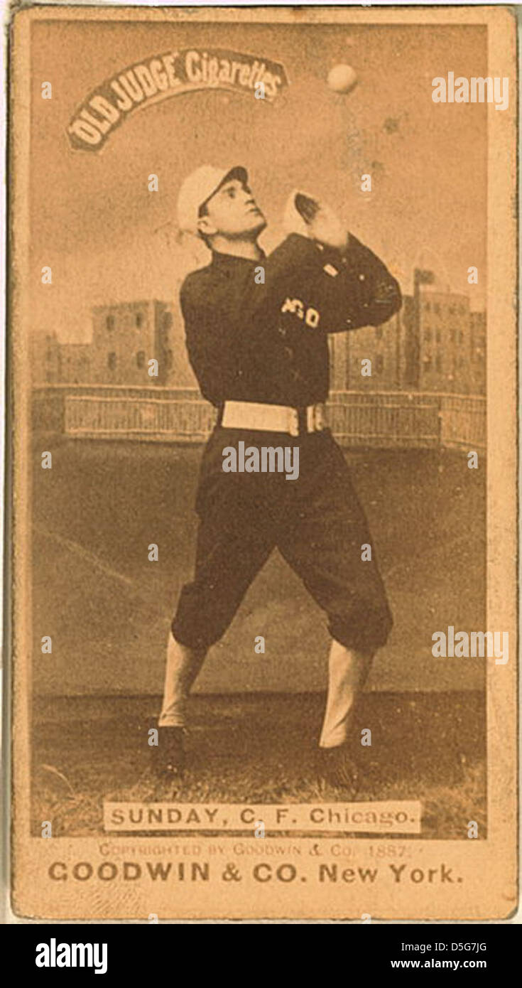 [Billy Sunday, Chicago White Stockings, baseball card portrait] (LOC ...