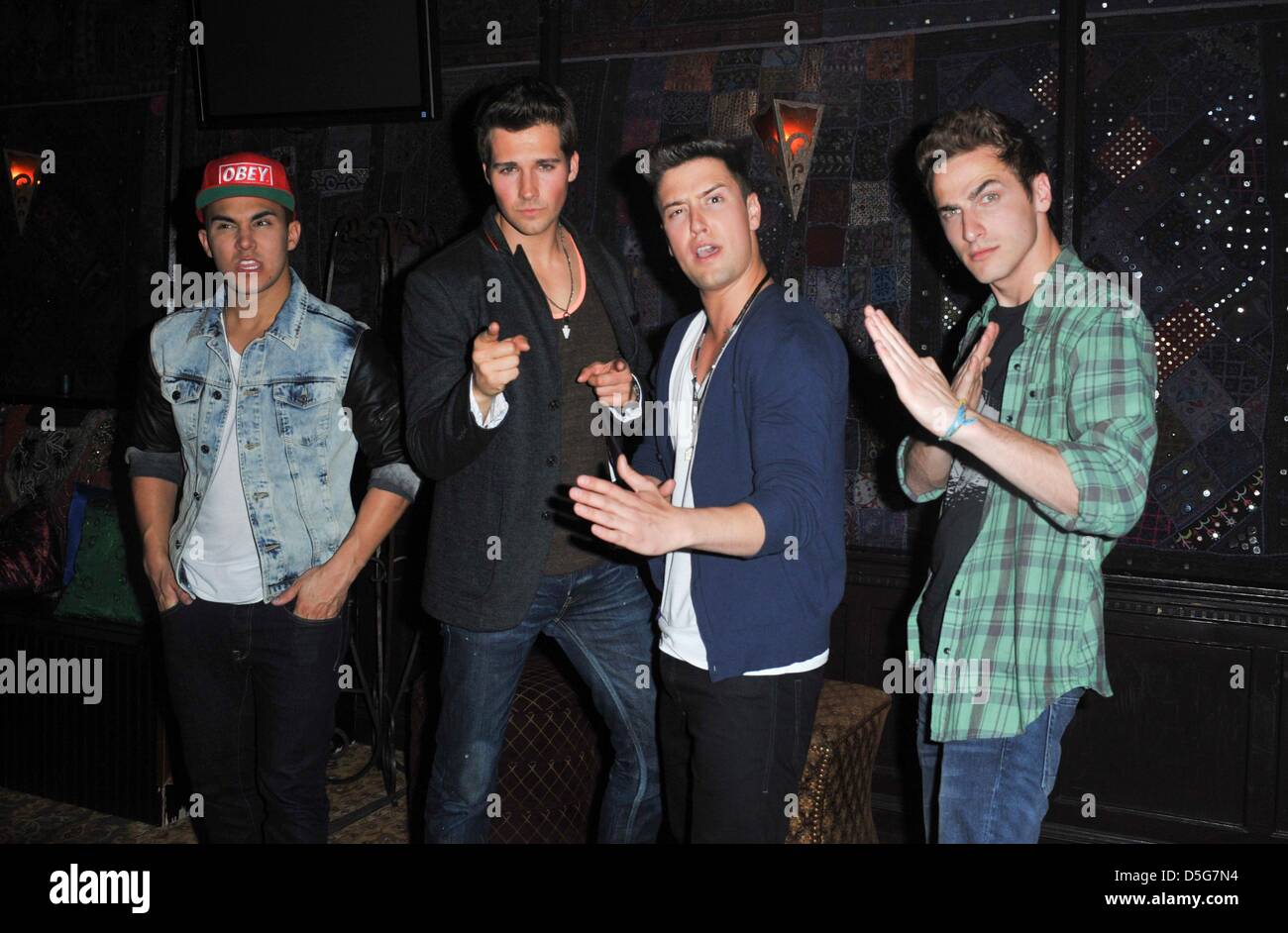 West Hollywood, Los Angeles, CA, USA. April 1, 2013. Big Time Rush Band ...
