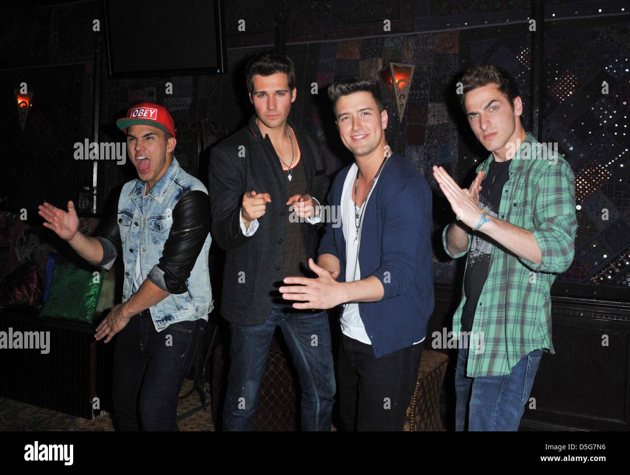 West Hollywood, Los Angeles, CA, USA. April 1, 2013. Big Time Rush Band ...
