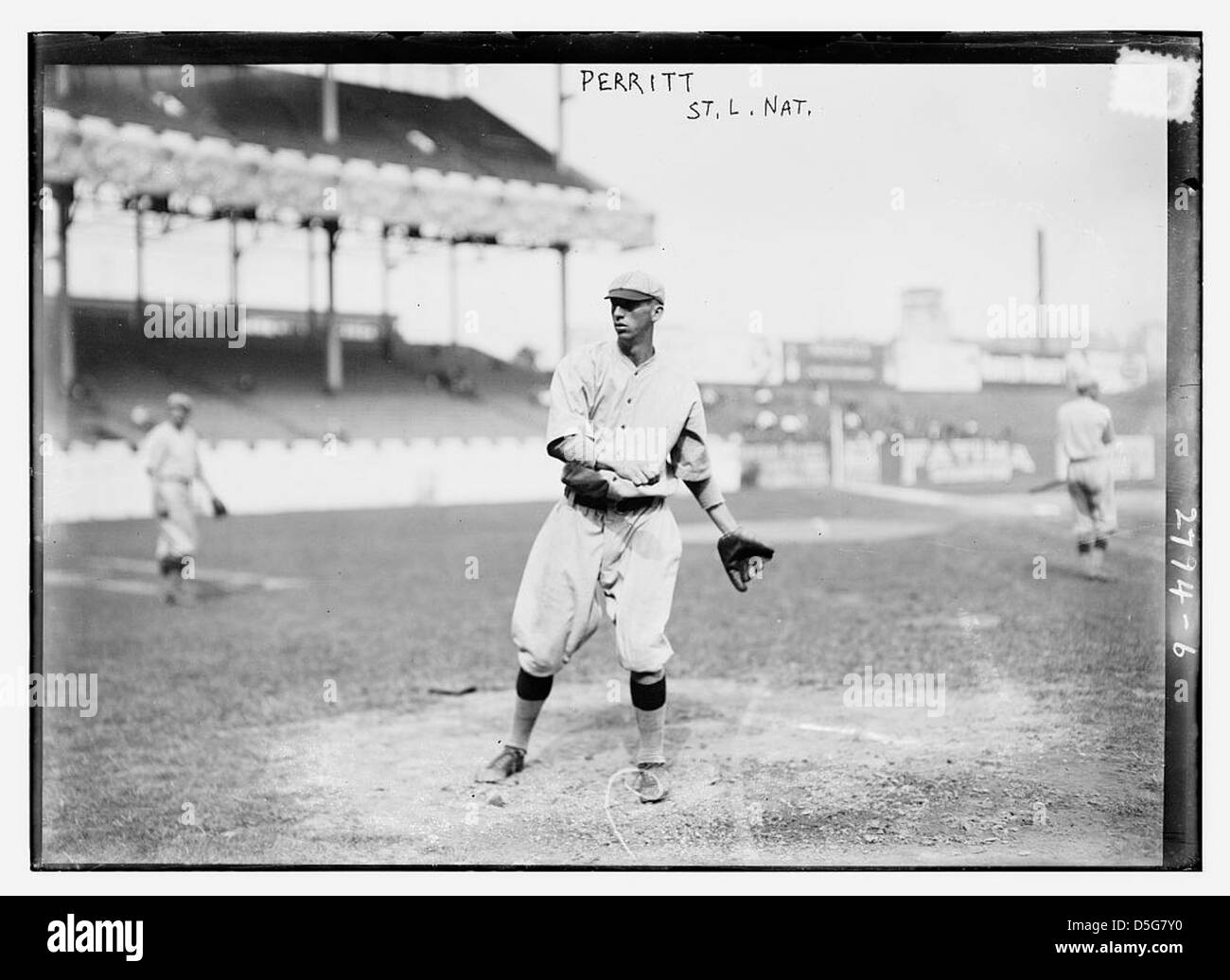 William 'Pol' Perritt, a pitcher for the St. Louis Cardinals, is ...