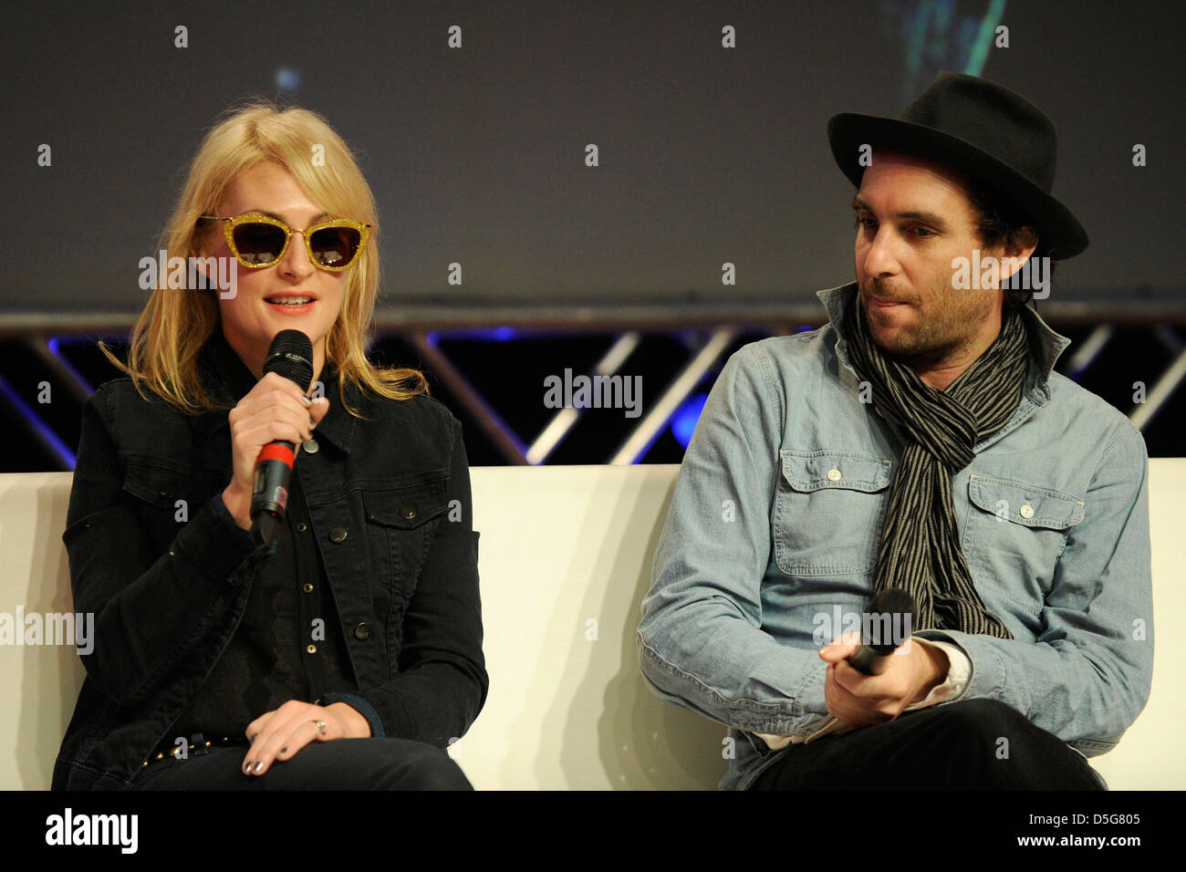 Emily Haines and James Shaw of METRIC at the 2013 Canadian Music Week ...