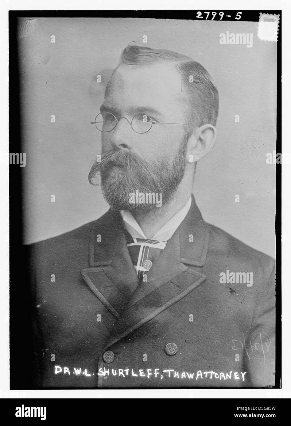 A portrait of Dr. W.L. Shurtleff, an attorney, featuring Harry Kendall ...