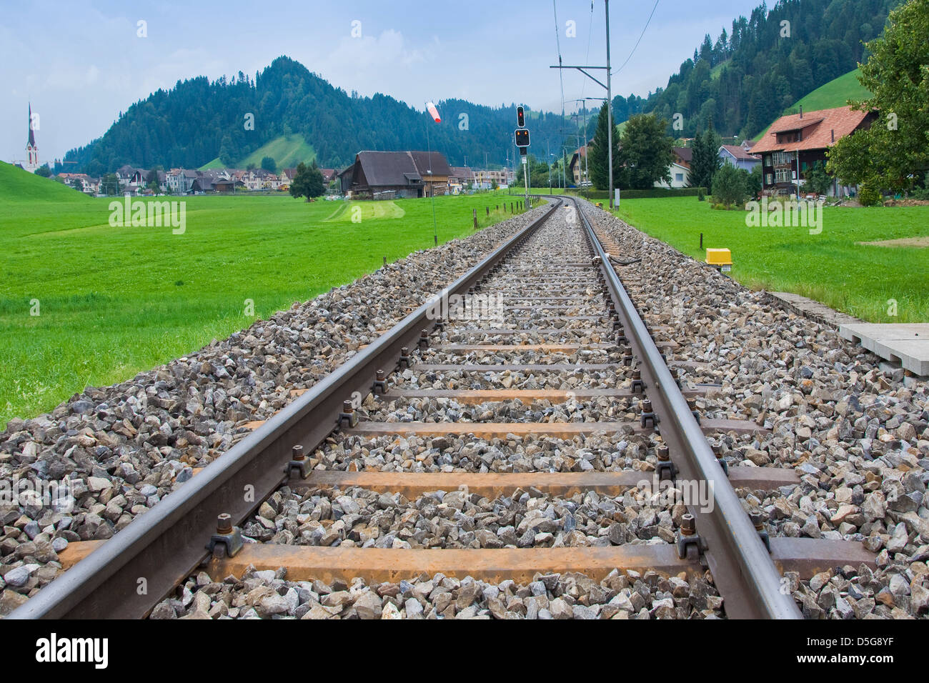 Switzerland, Canton Bern, Emmental land, Rail Stock Photo - Alamy