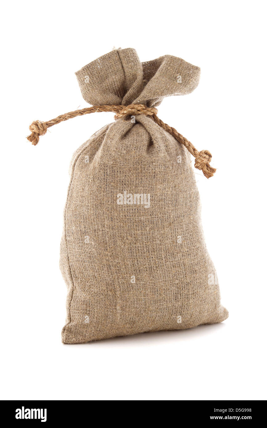 Burlap sack tied hi-res stock photography and images - Alamy
