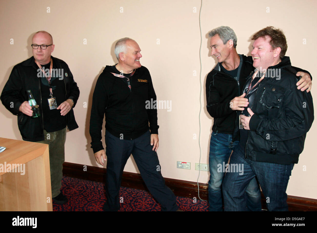 'The Hobbit' actors Peter Hambleton, Mark Hadlow, Jed Brophy and ...
