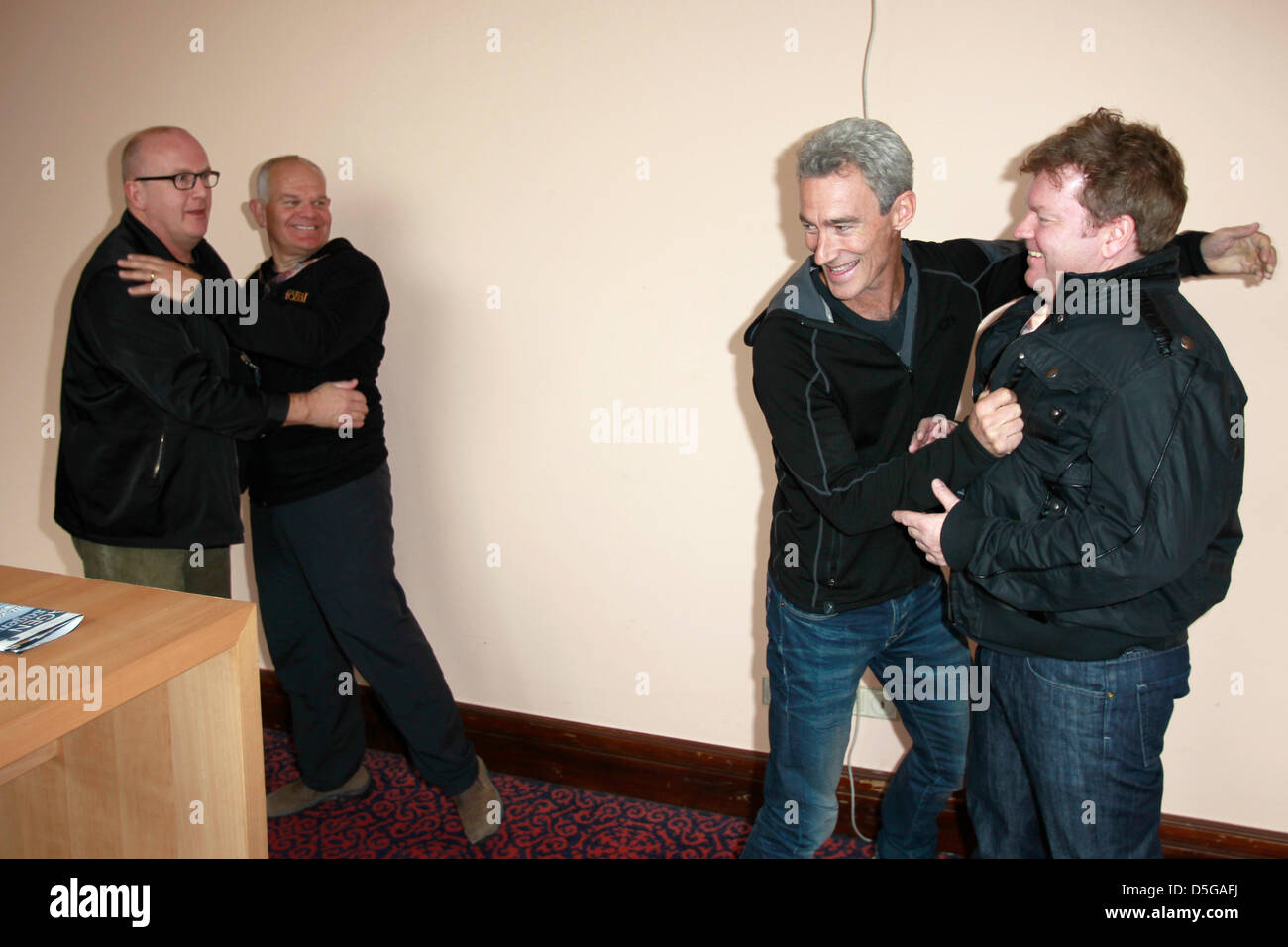 'The Hobbit' actors Peter Hambleton, Mark Hadlow, Jed Brophy and ...