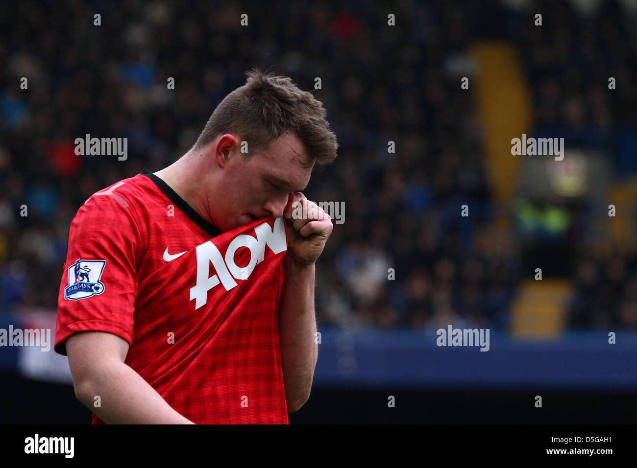 Phil jones manchester united 2013 hi-res stock photography and images ...