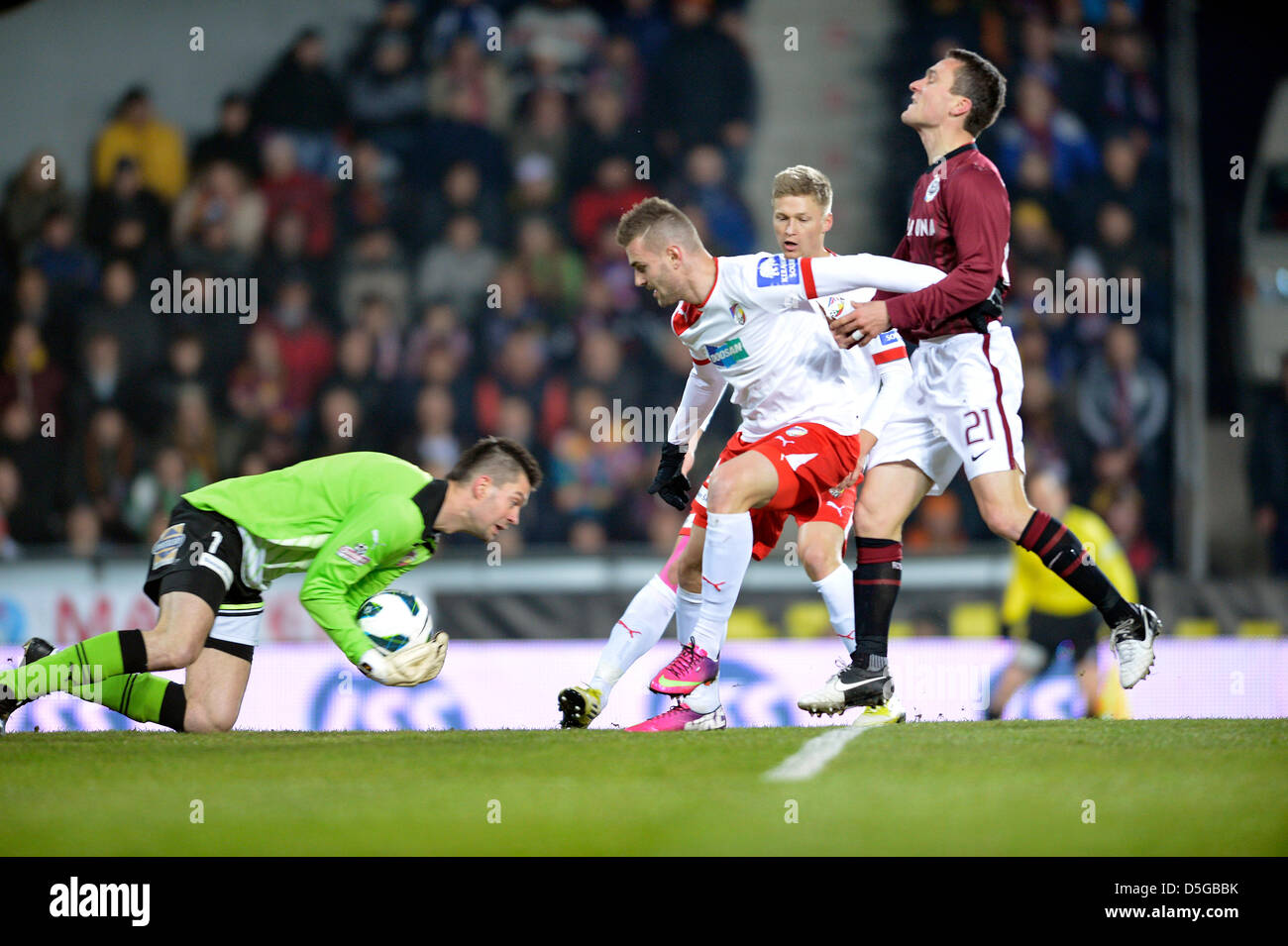 First Czech soccer league, 21st round: Viktoria Plzen vs Sparta Prague ...