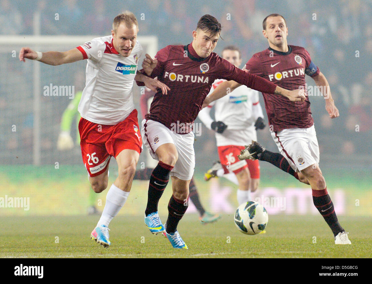 First Czech soccer league, 21st round: Viktoria Plzen vs Sparta Prague ...