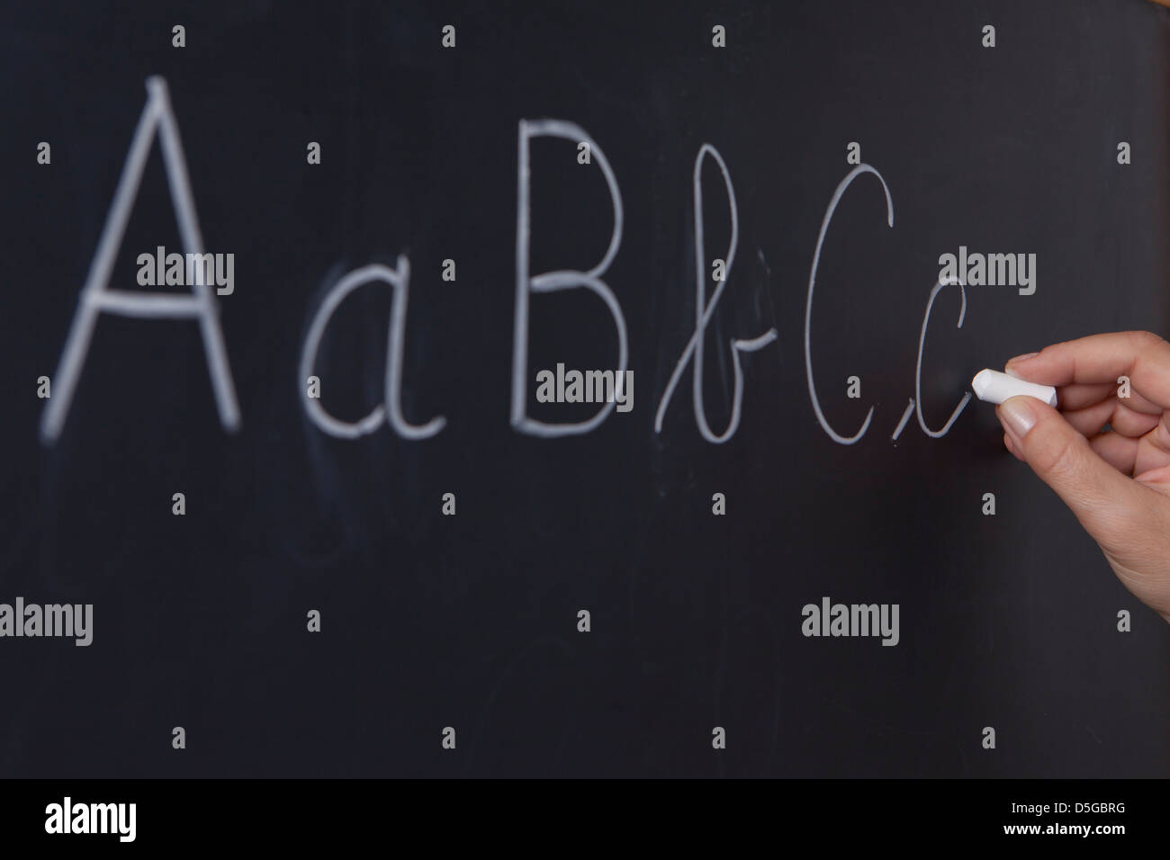 Teaching the alphabet hi-res stock photography and images - Alamy