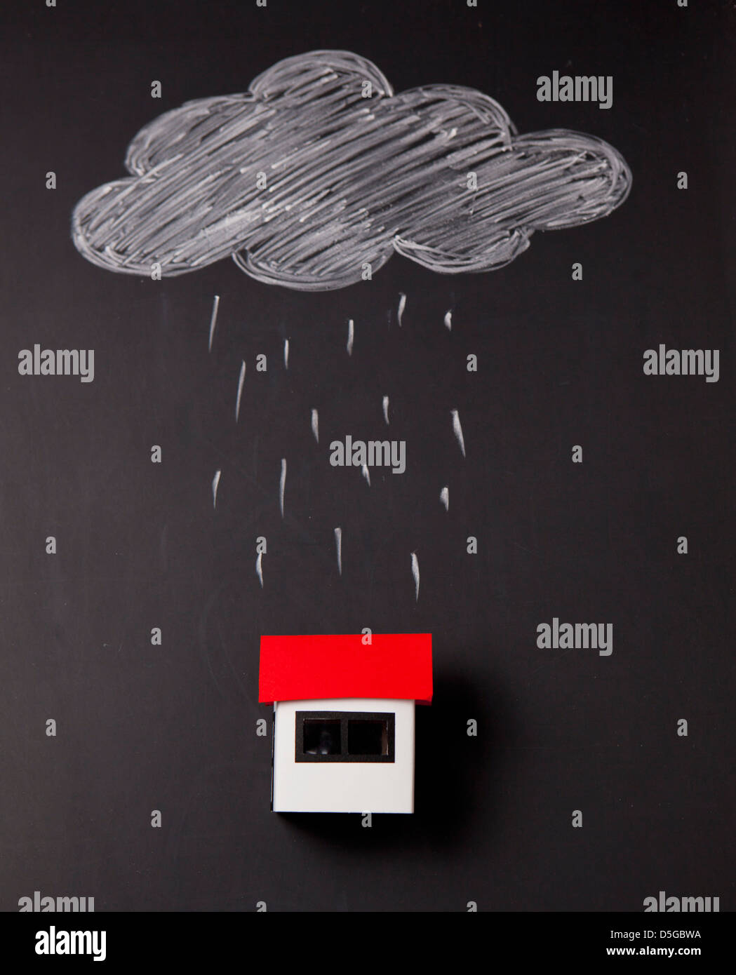 House building bad weather hi-res stock photography and images - Alamy