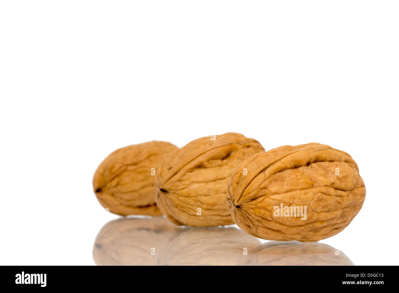 Walnut isolated on white background close up Stock Photo - Alamy