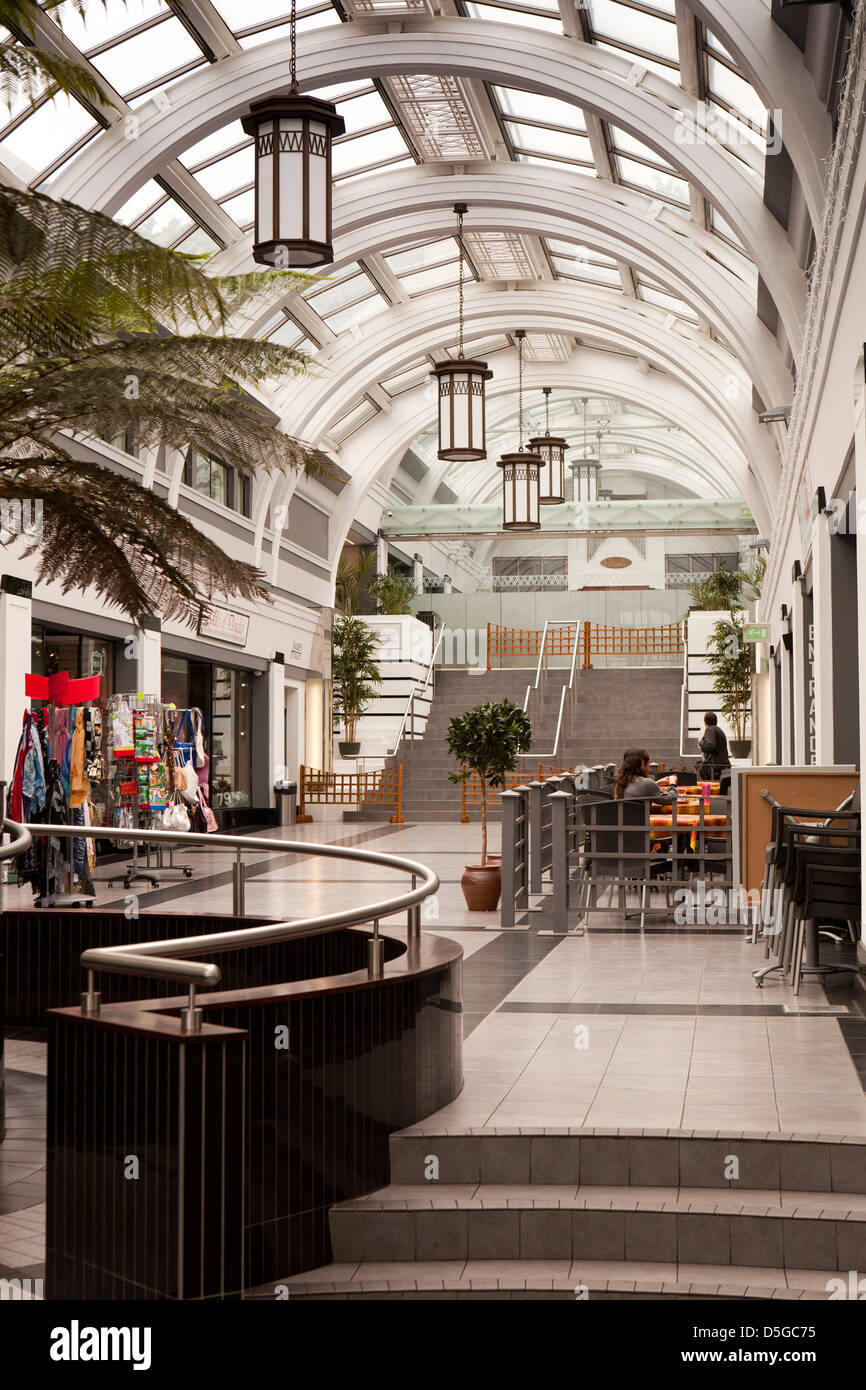 Isle of Man, Douglas, Marina Parade Shopping Mall, interior Stock Photo ...