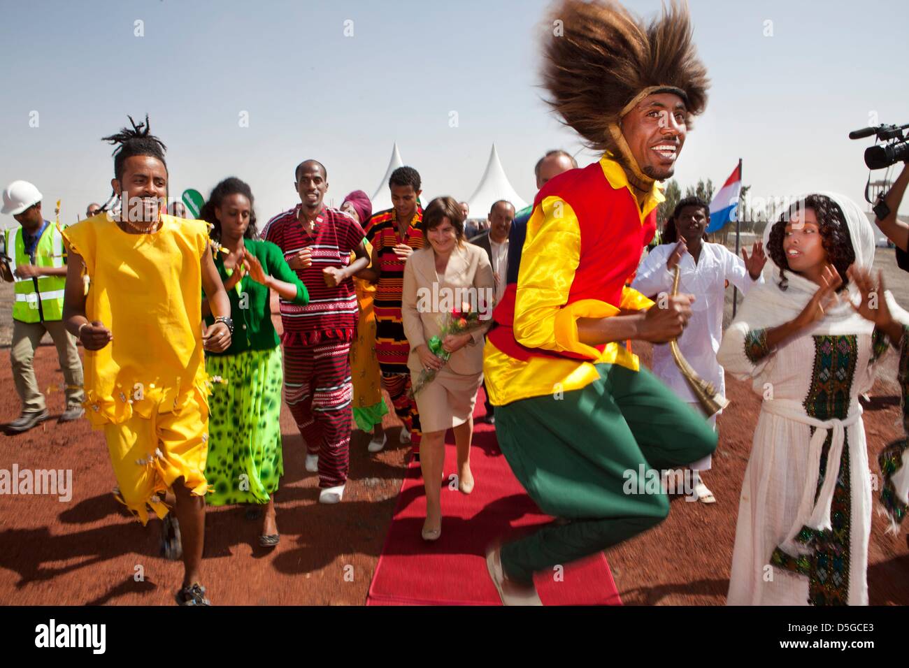 Dutch minister lilanne ploumen (development aid) visits construction ...